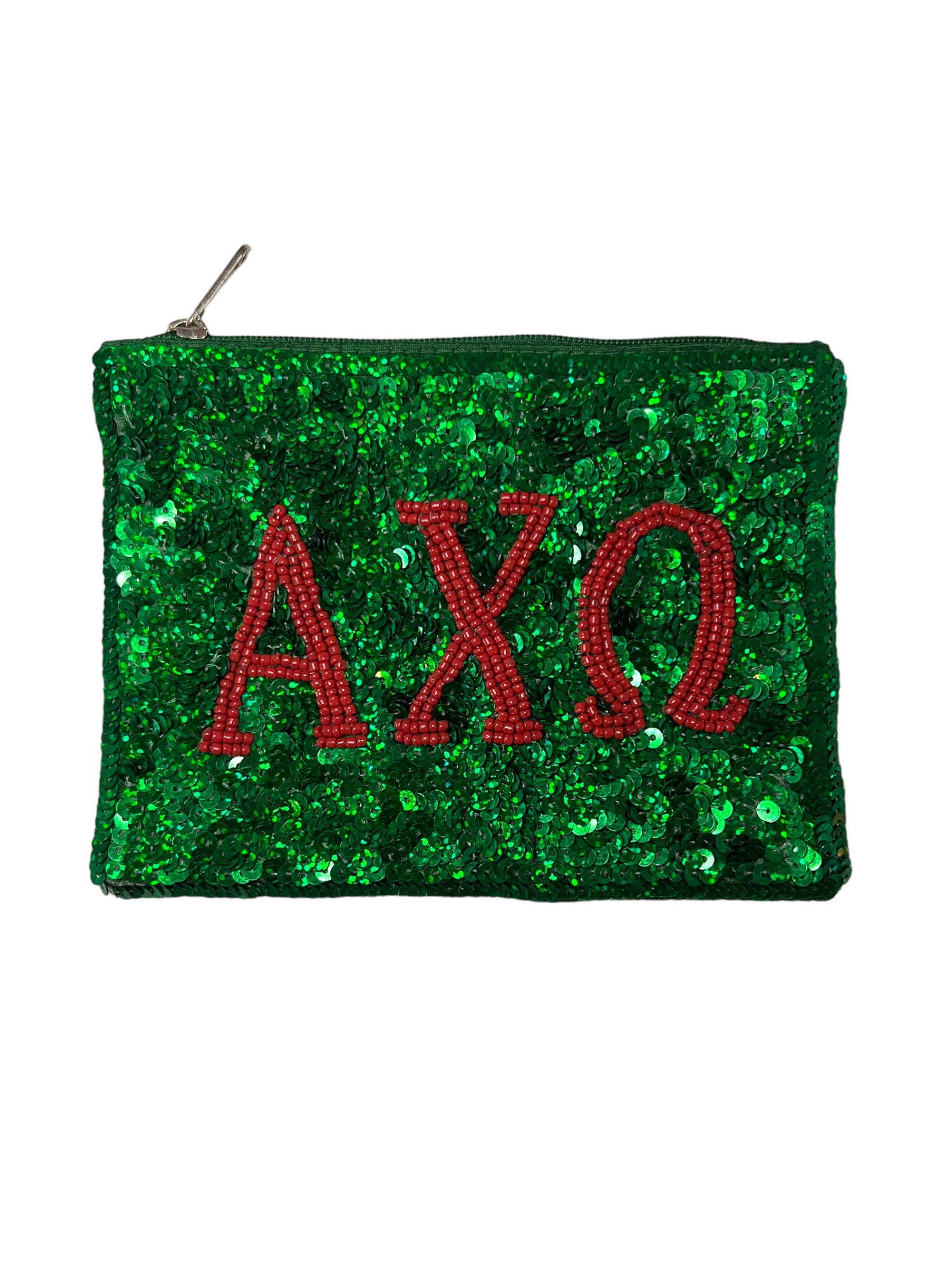 Sequin Alpha Chi Omega Coin Purse – Curated Threads