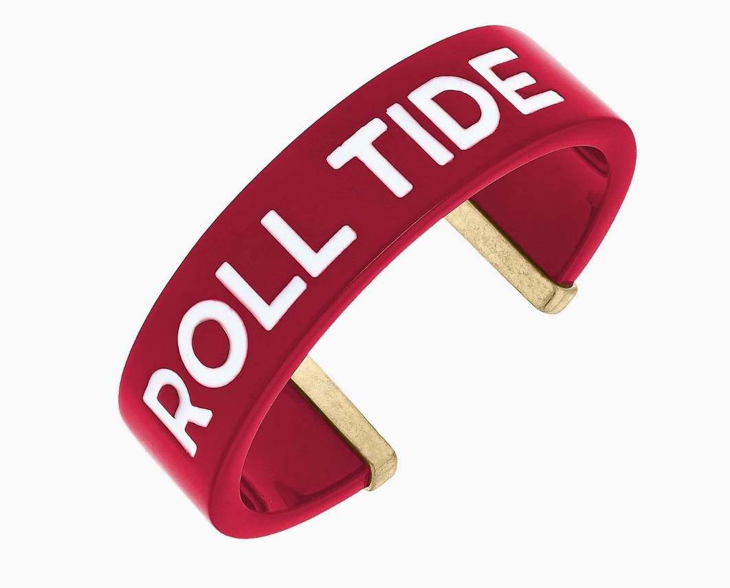 Roll Tide Resin Cuff – Curated Threads