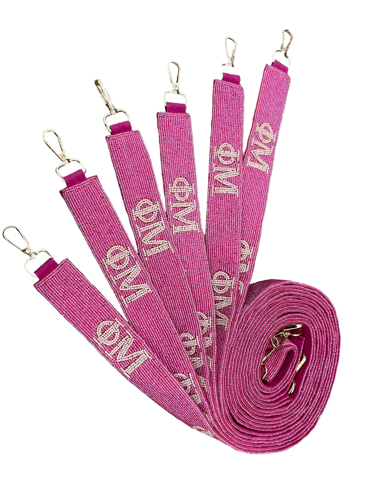 Phi Mu Beaded Strap – Curated Threads